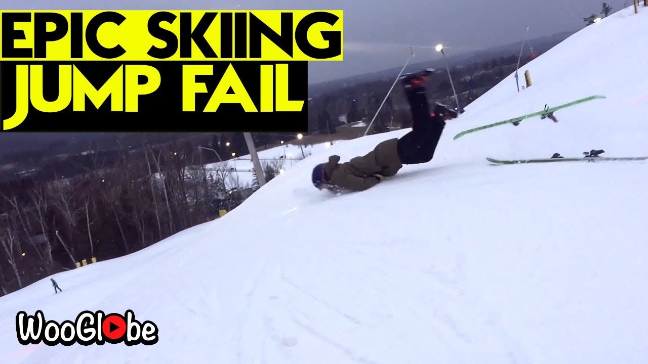 'Skier botches jump and gets dragged downhill *Funny Ski Fail*' - video ...
