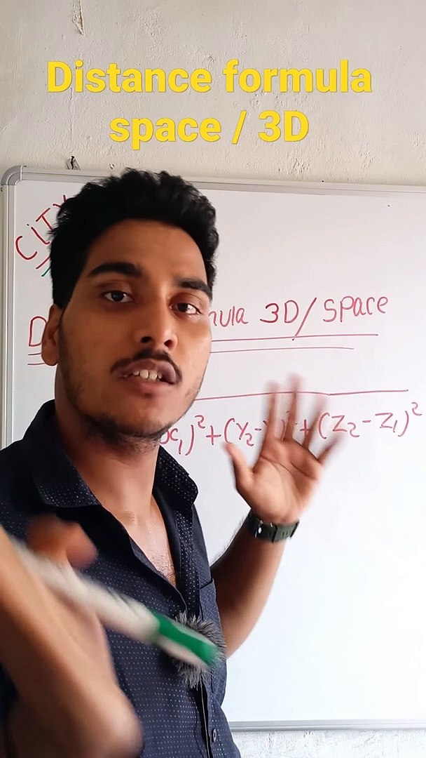 Distance Formula 3d