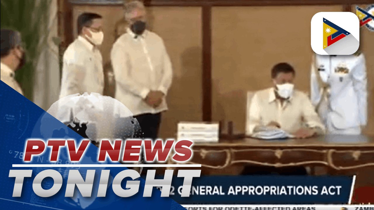 PRRD signs 2022 General Appropriations Act - video Dailymotion
