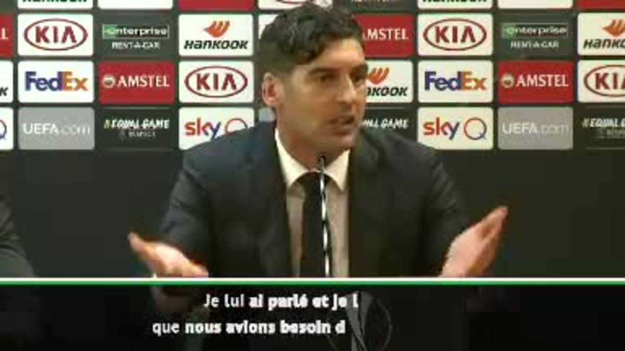 Groupe J - Fonseca : "Nous devons gérer Pastore" - Vidéo Dailymotion