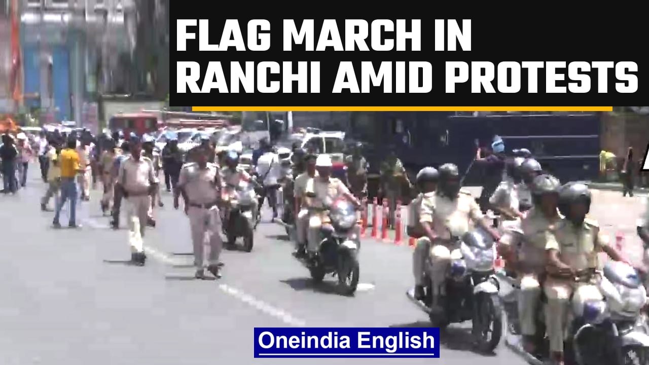 Ranchi: Police & RAF conduct flag march amid protests, security ...