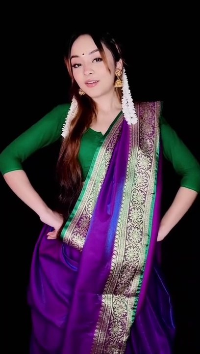 saree hits different ️ instagram- simpal_kharel #ooantavaamava #foryou ...