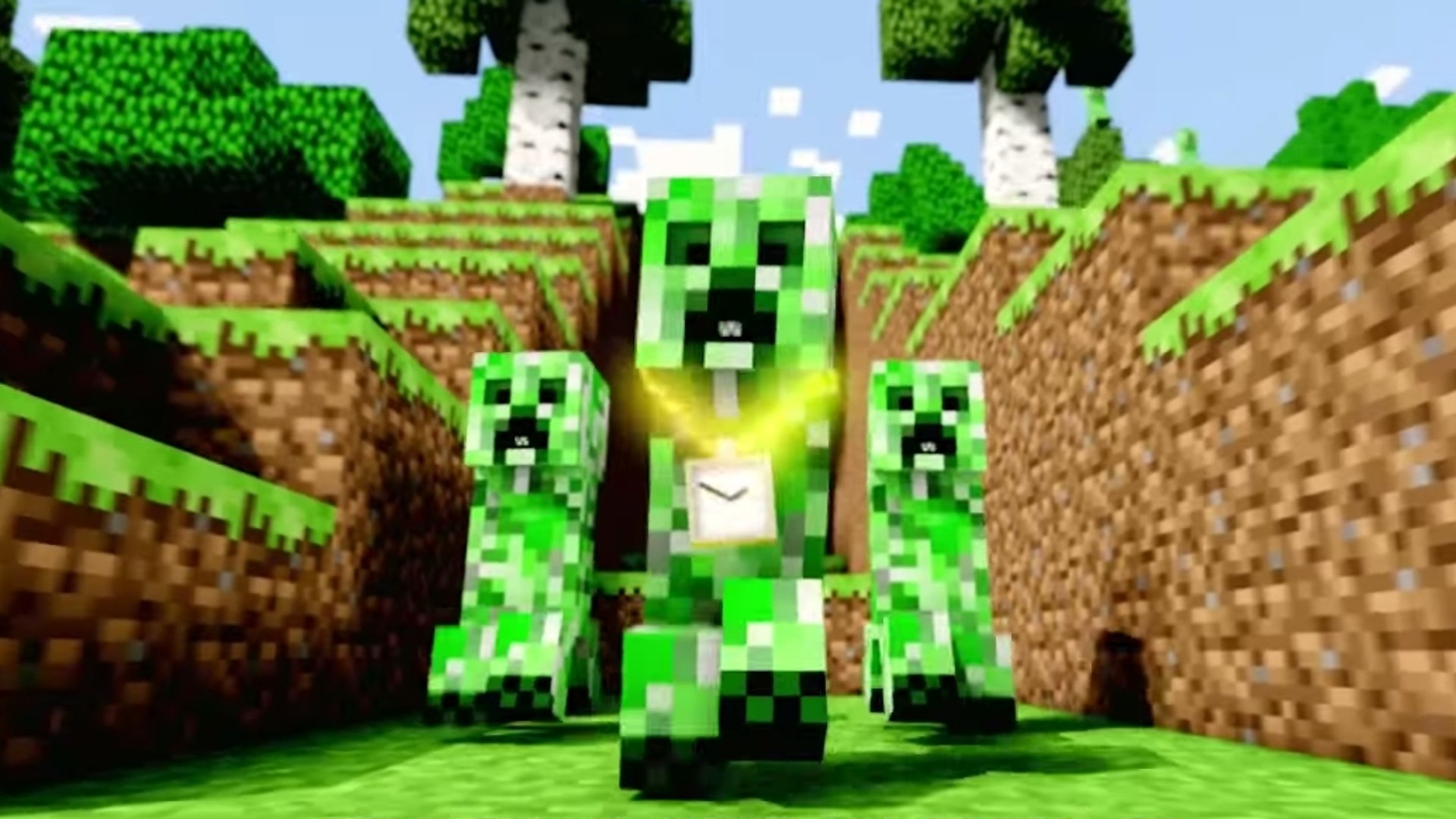 Minecraft Creeper Dans La Vraie Vie Minecraft Creeper Jaune Jouet Mega