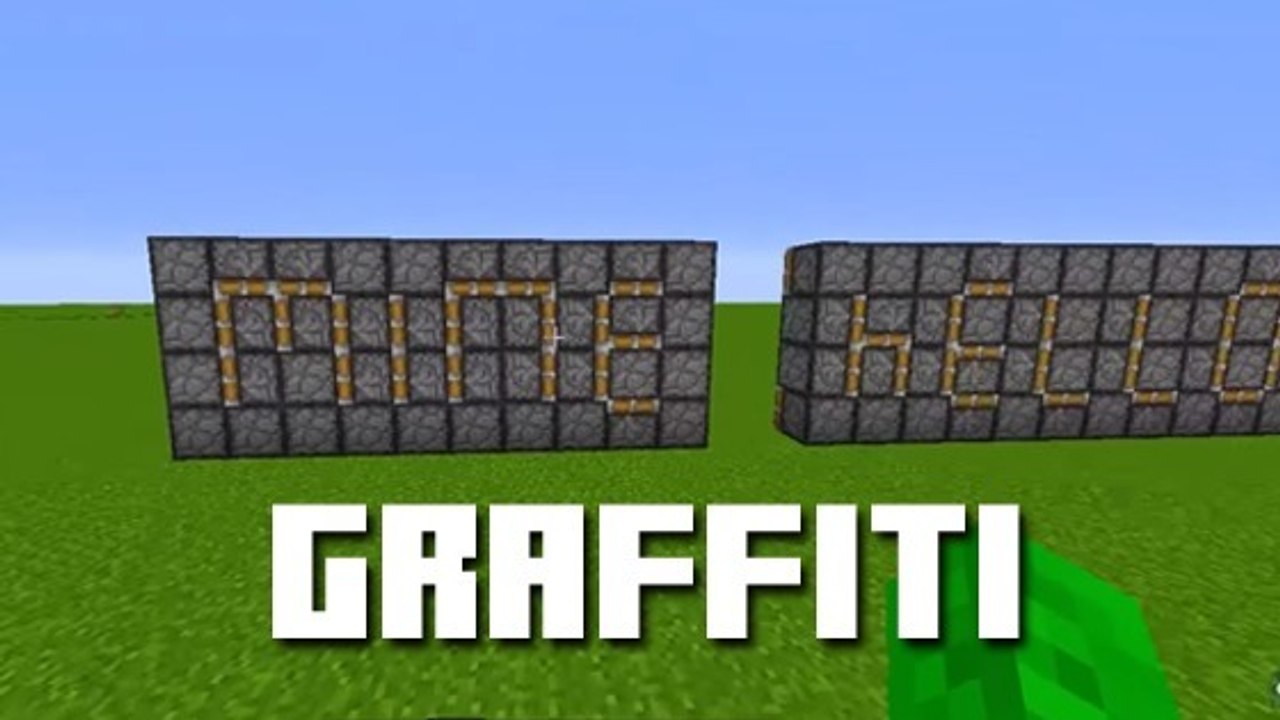 Minecraft : voila comment réaliser des graffitis en moins de 30 ...