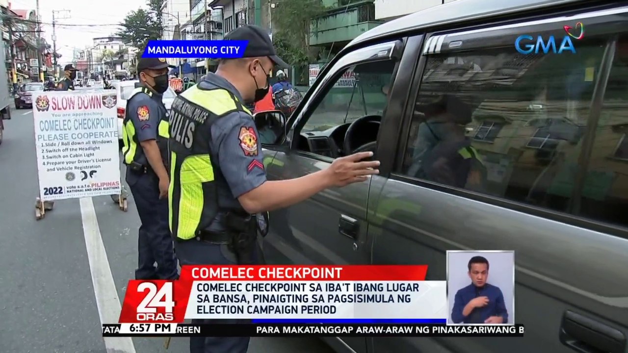 Comelec checkpoint sa iba't ibang lugar sa bansa, pinaigting sa ...