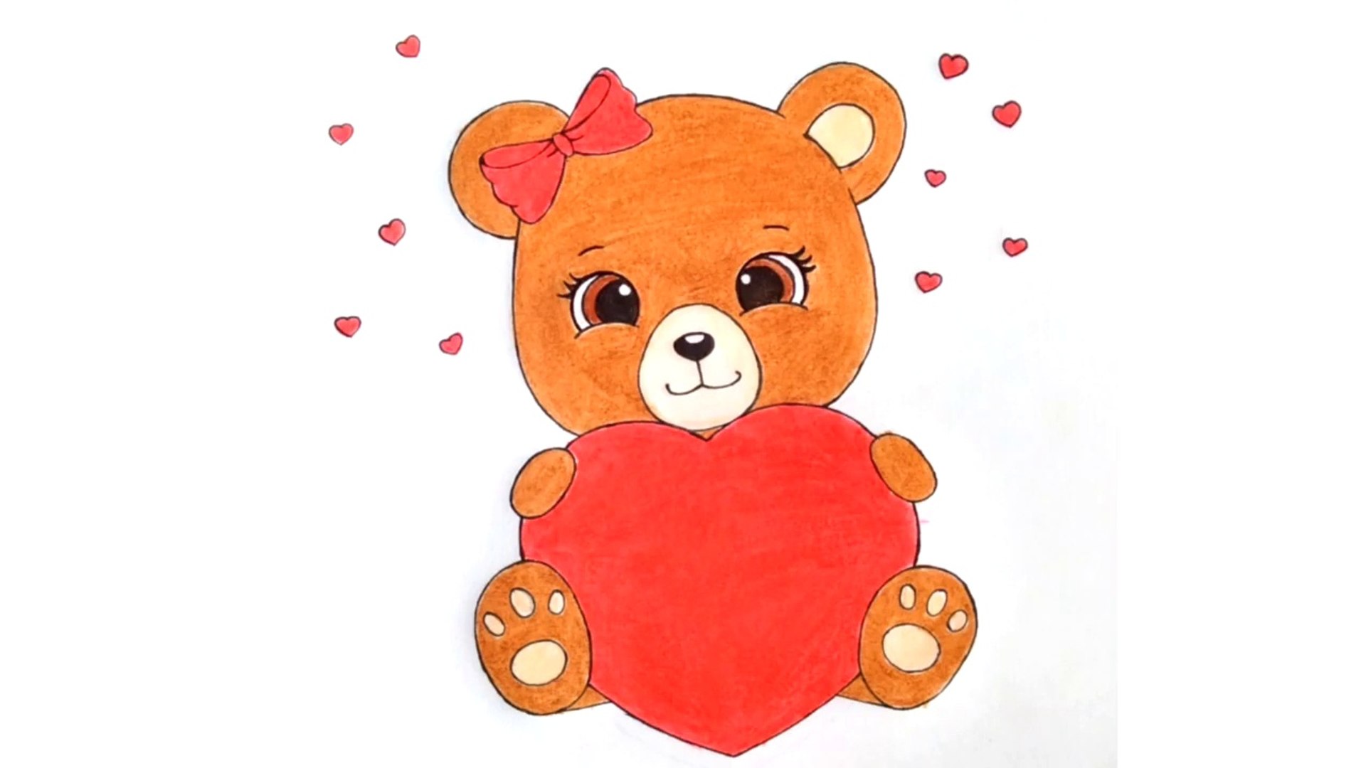 How To Draw A Cute Teddy Bear Step By Step Easy