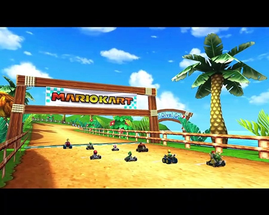 Nintendo 3DS, Mario Kart 7, Cheep Cheep Lagoon, Peach Gameplay - video ...