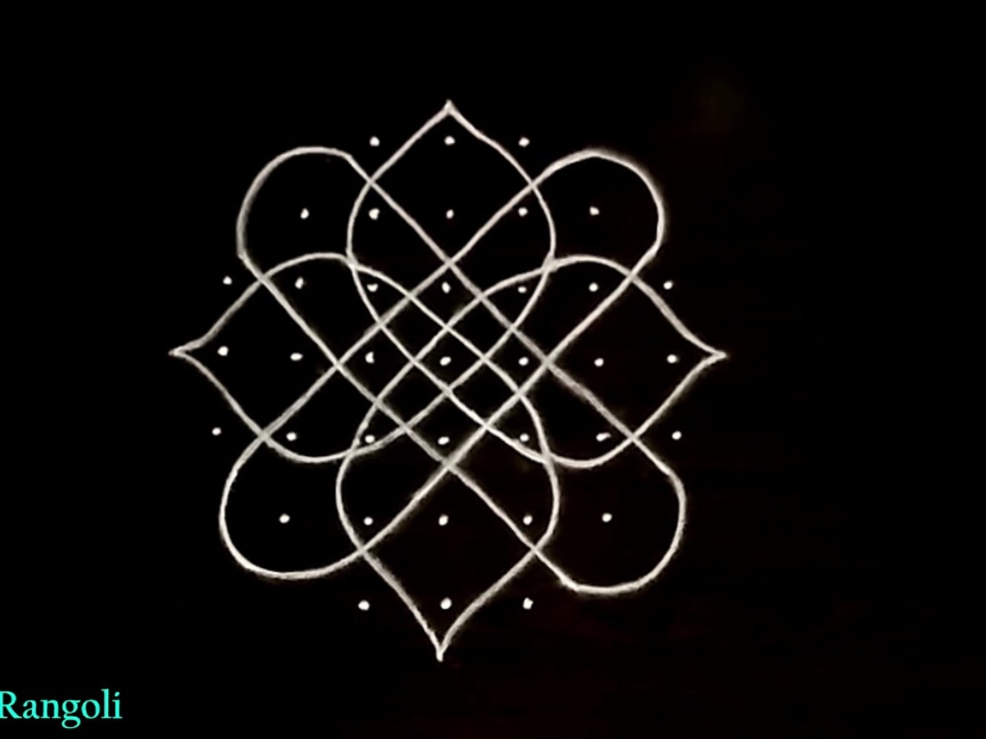 Simple Rangoli Designs With 5 Dots