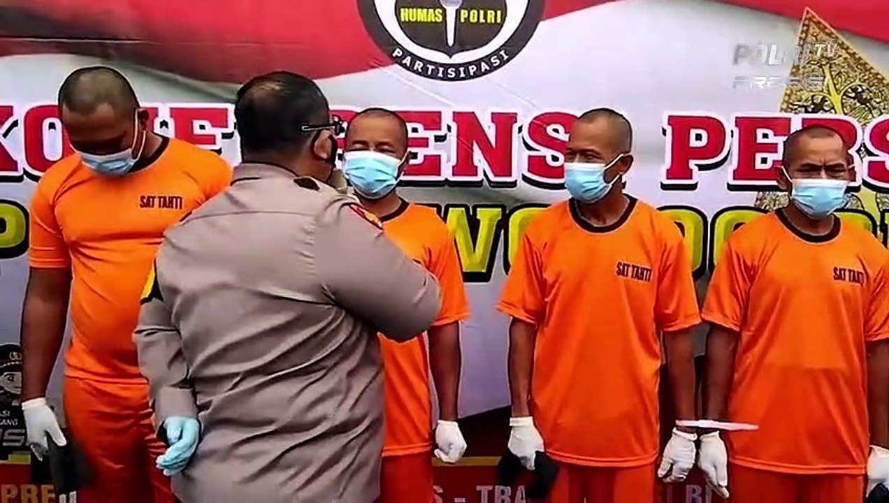 Empat Kawanan Pelaku Ilegal Logging Ditangkap Polres Wonogiri Video