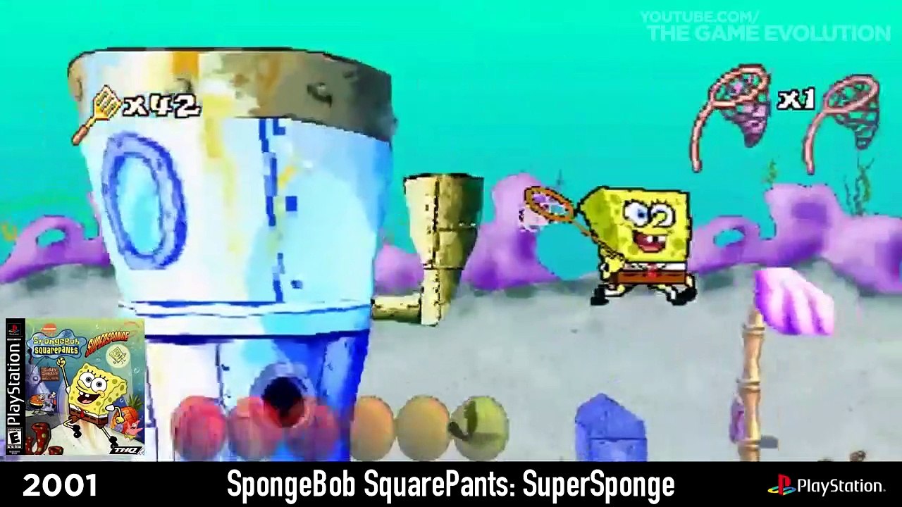 SpongeBob SquarePants PlayStation Evolution PS1 - PS5 - video Dailymotion