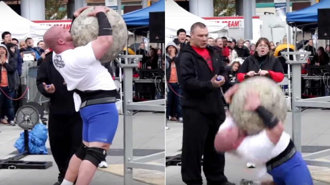 Strongman : Craig Bongelli se fait littéralement cassé en deux par une ...