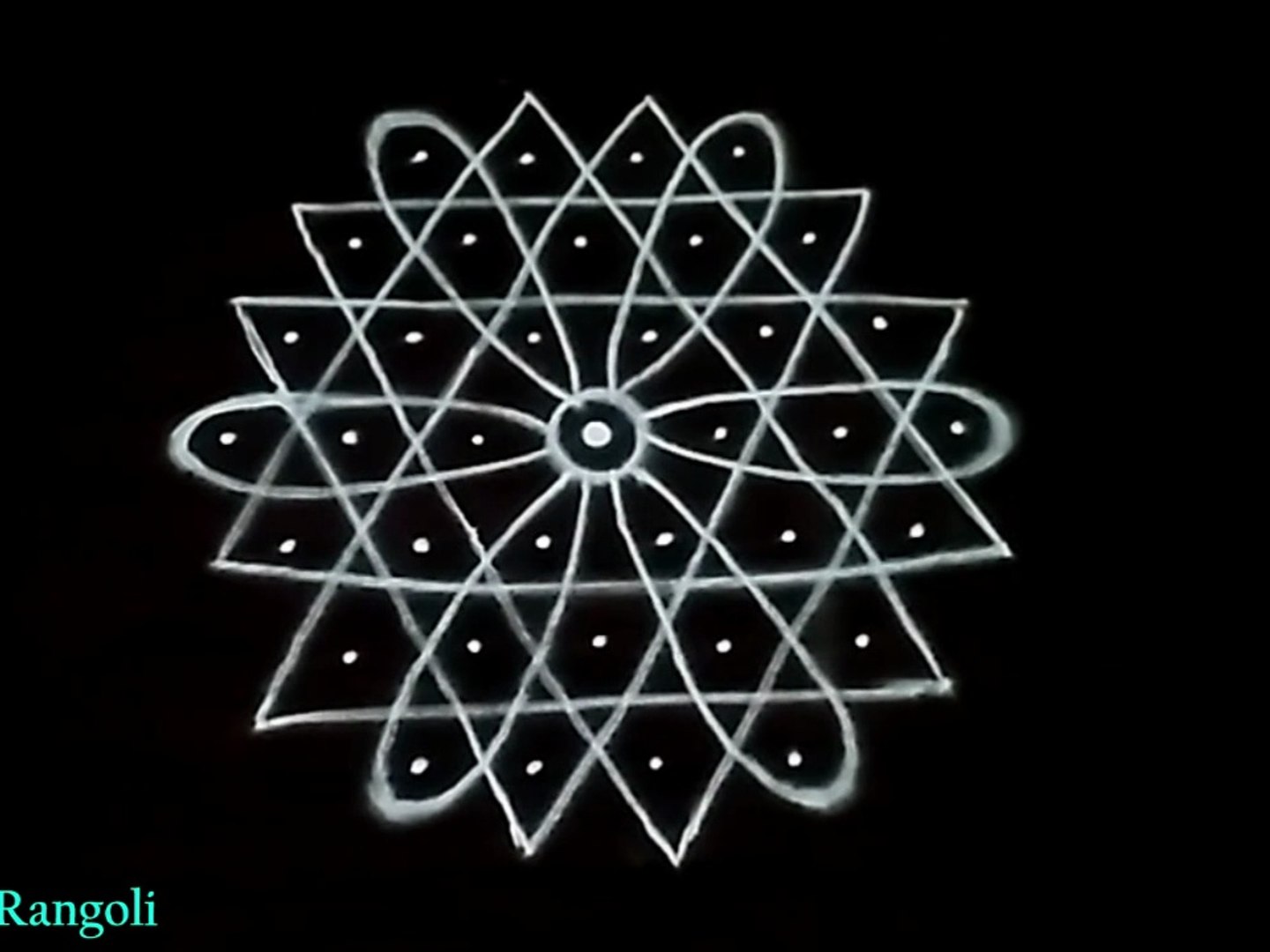 Rangoli Designs With Flowers Dot