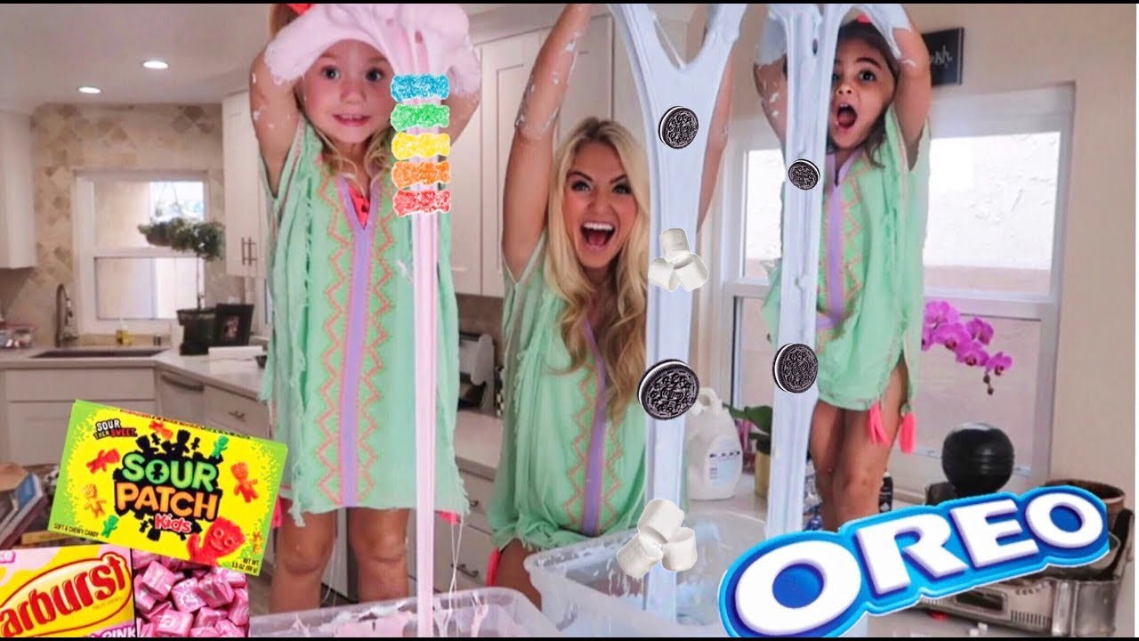 MAKING REAL OREO SLIME VS CANDY SLIME WITH 4 YEAR OLDS!!! _They Get ...