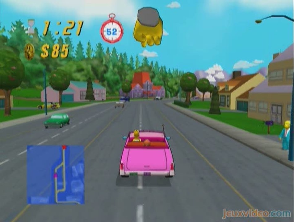 The Simpsons : Road Rage : Yellow Taxi Driver - Vidéo Dailymotion
