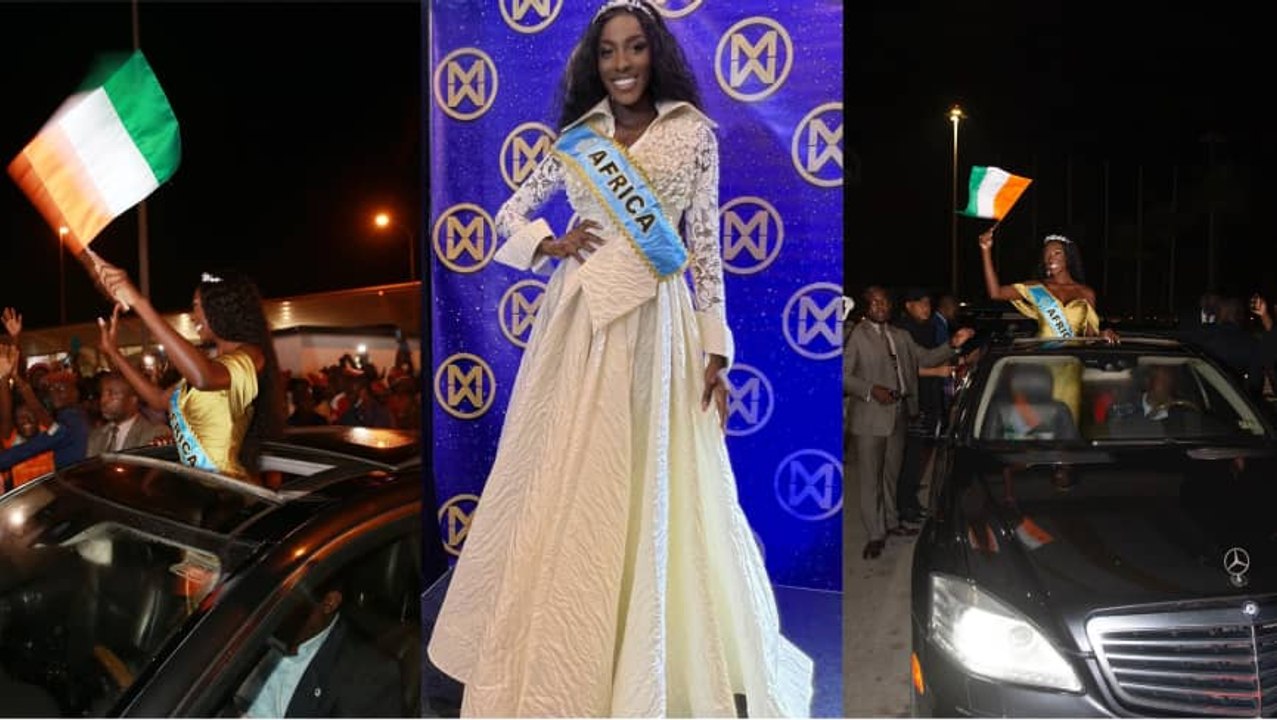 Le Retour Triomphal De La Miss Olivia Yace En Cote Divoire Miss Monde