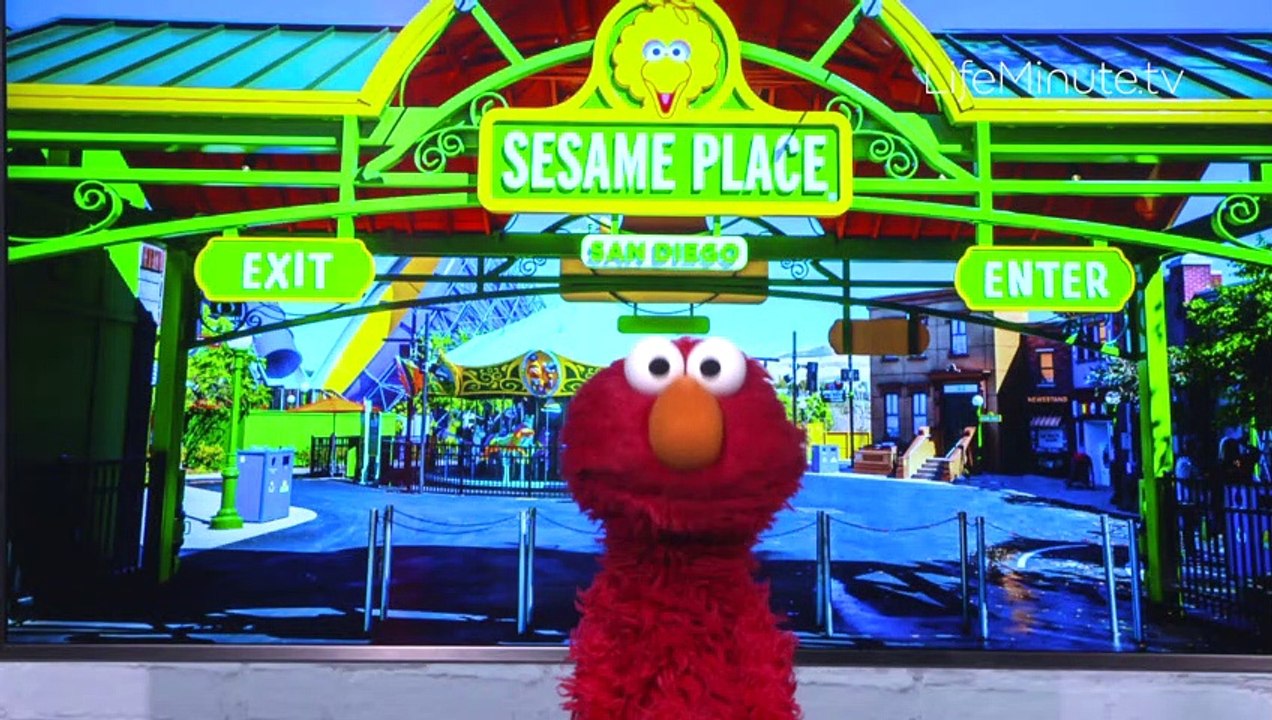 Elmo Celebrates the Grand Opening of Sesame Place San Diego - video ...