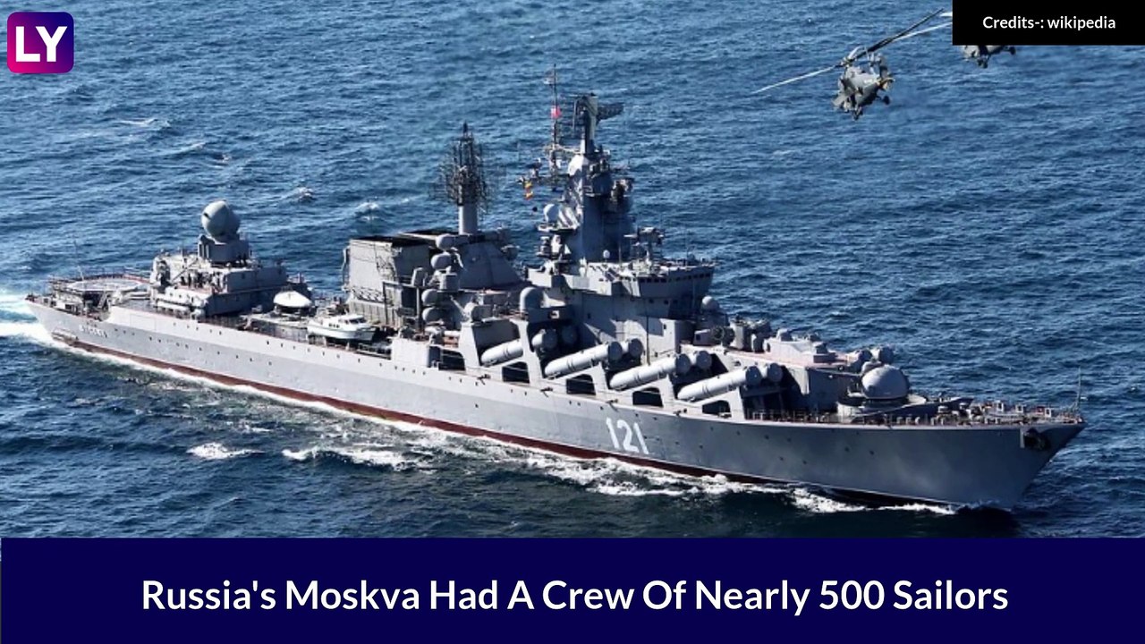 Moskva Sinking: Video Purportedly Of Russian Ship On Fire On Social ...