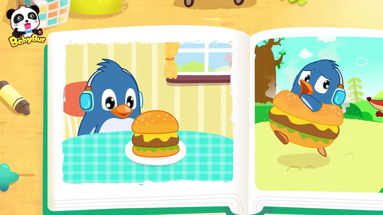 Rudolph Has Turned into a Big Hamburger | Kids Good Habit | Picture ...