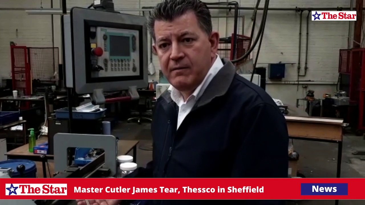Master Cutler James Tear at his firm Thessco in Sheffield - video ...
