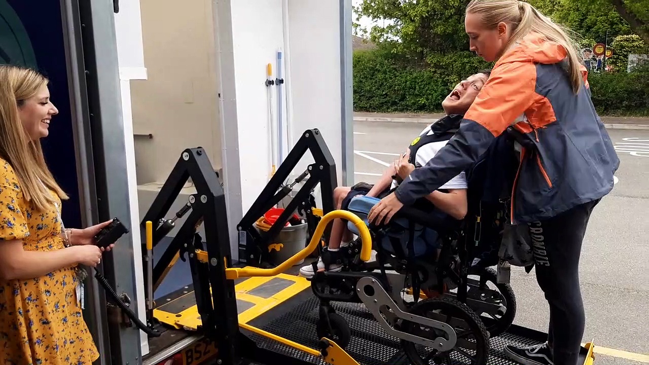 School first to have adapted bus called AccessoLoo