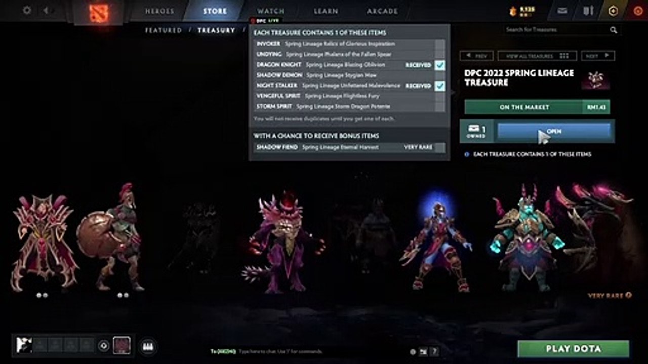 Dota 2 - DPC 2022 Spring Lineage Treasure Unbox!!! - video Dailymotion