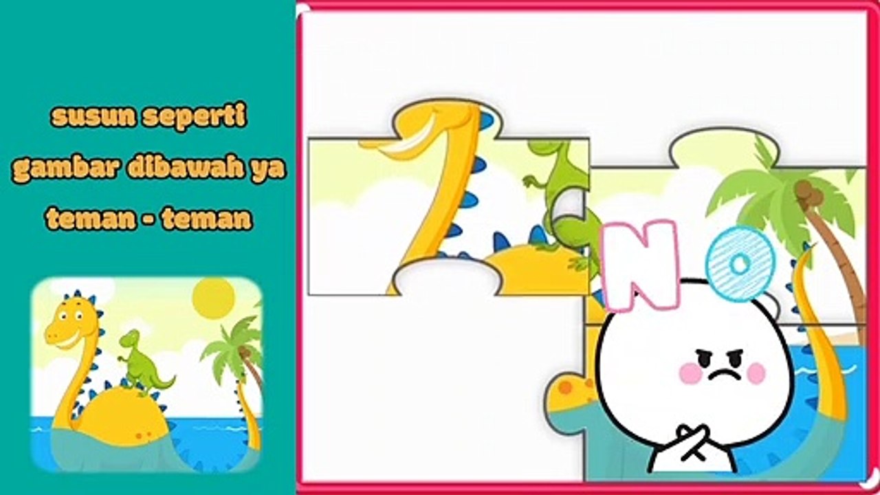 Play Puzzle Games|Bermain Menyusun Gambar Dinosaurus Bersama Teman 3 ...