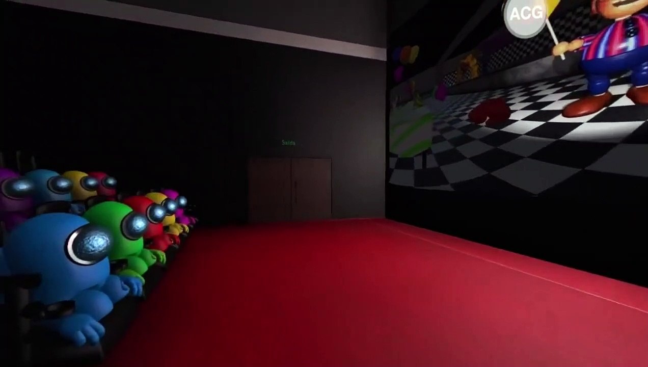 Among Us 360° - Five Nights at Freddy’s Cinema Hall 3 VR 360° Animation ...