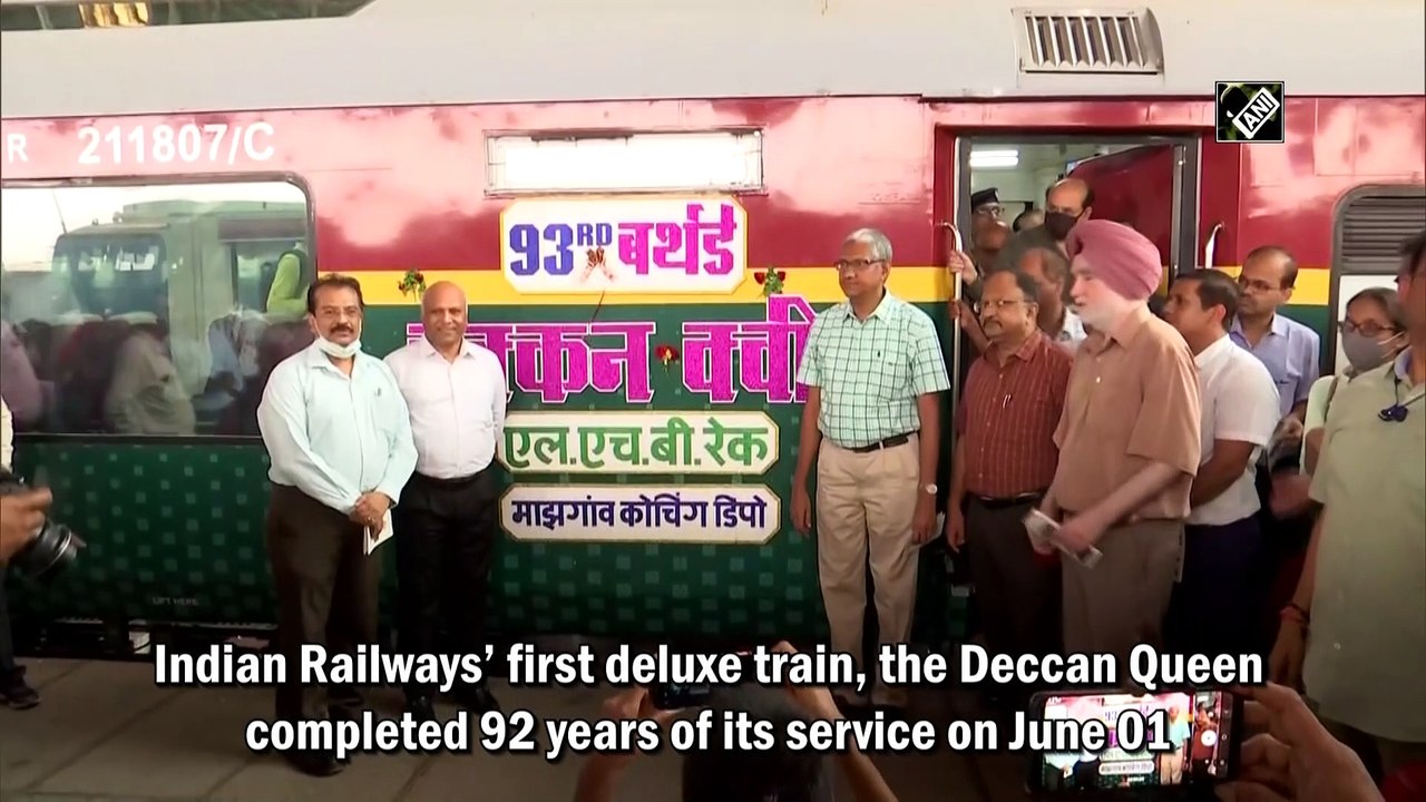 India’s first deluxe train Deccan Queen completes 92 years - video ...