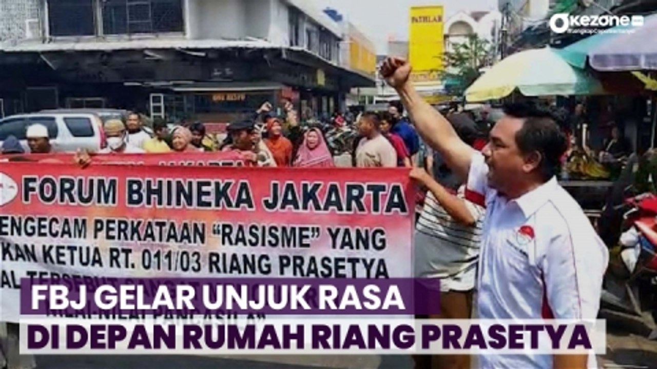 Buntut Ucapan ?Pribumi?, Massa FBJ Gelar Unjuk Rasa di Depan Rumah ...