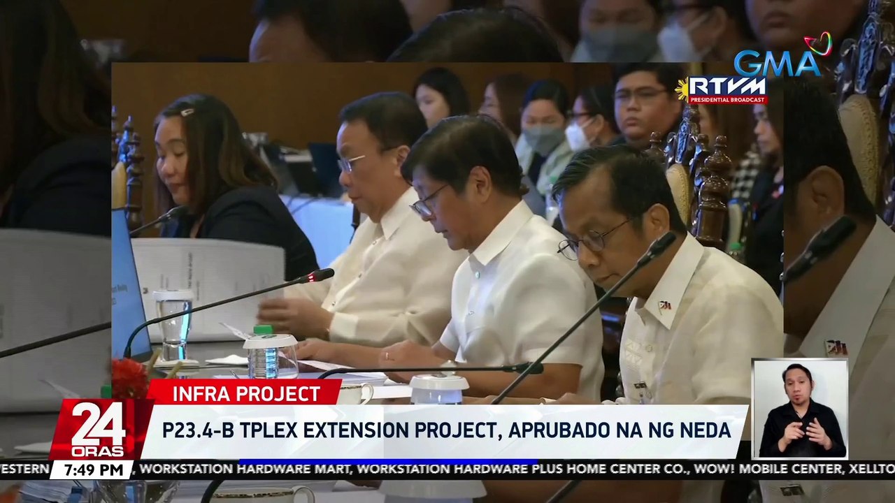 P23.4-B TPLEX extension project, aprubado na ng NEDA | 24 Oras - video Dailymotion