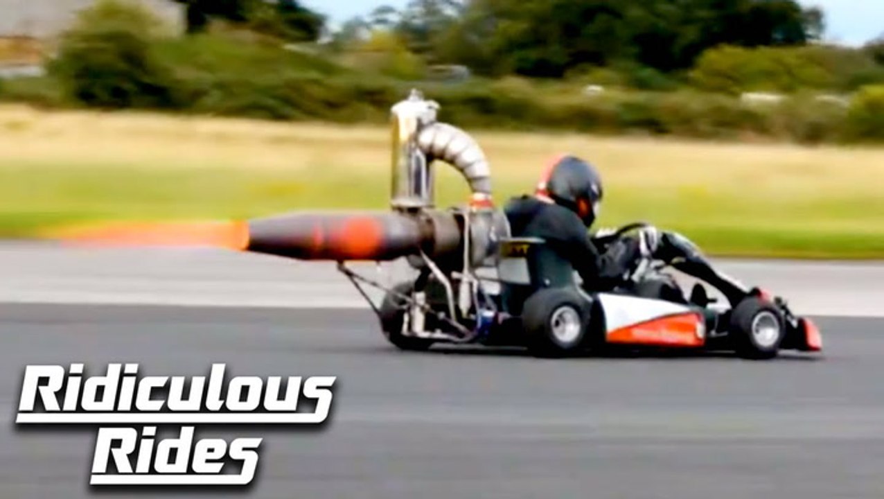I Built A 100mph Jet-Powered Go-Kart - In My Shed | RIDICULOUS RIDES ...