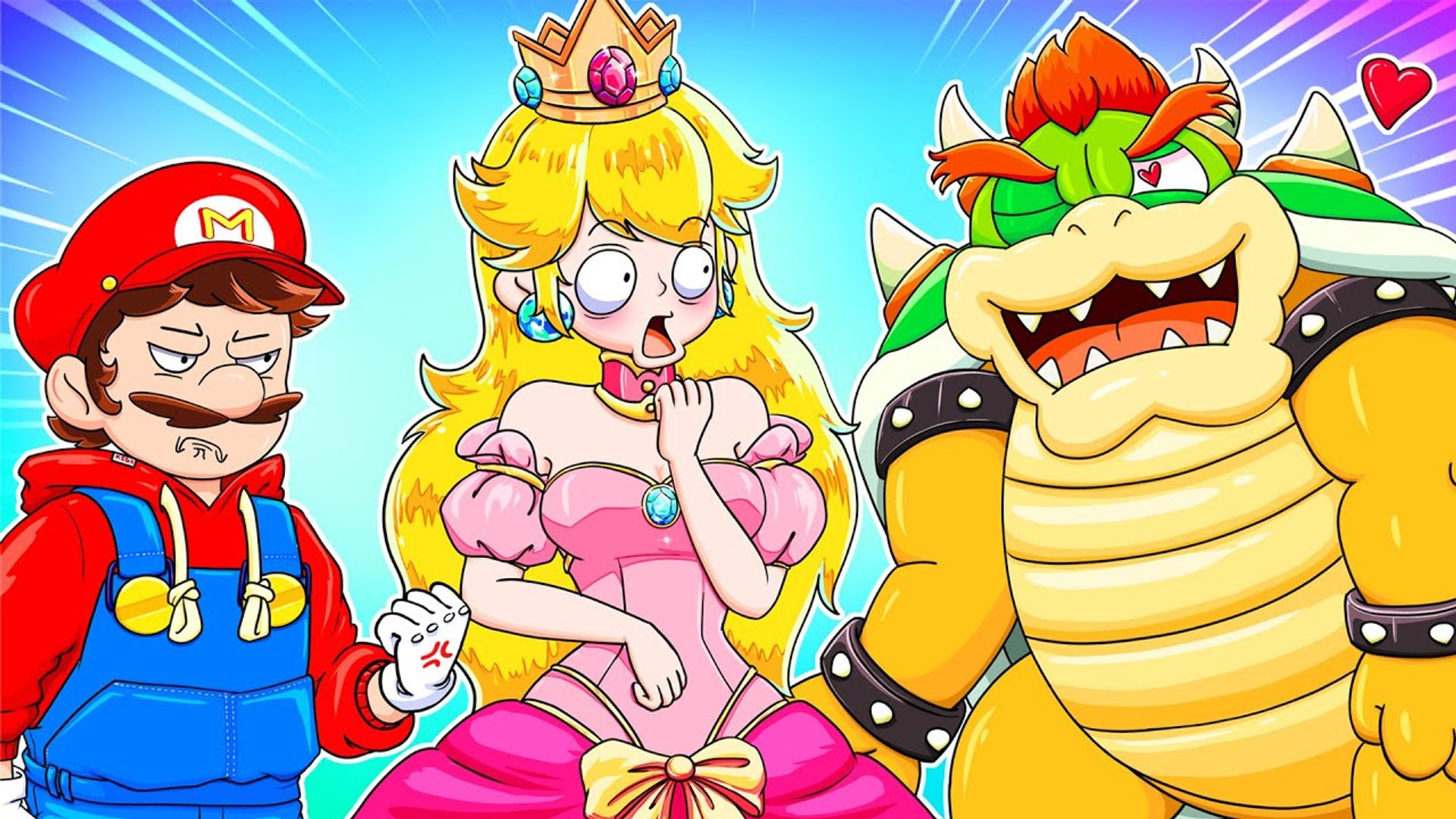 Princess Peach And Bowser In Love