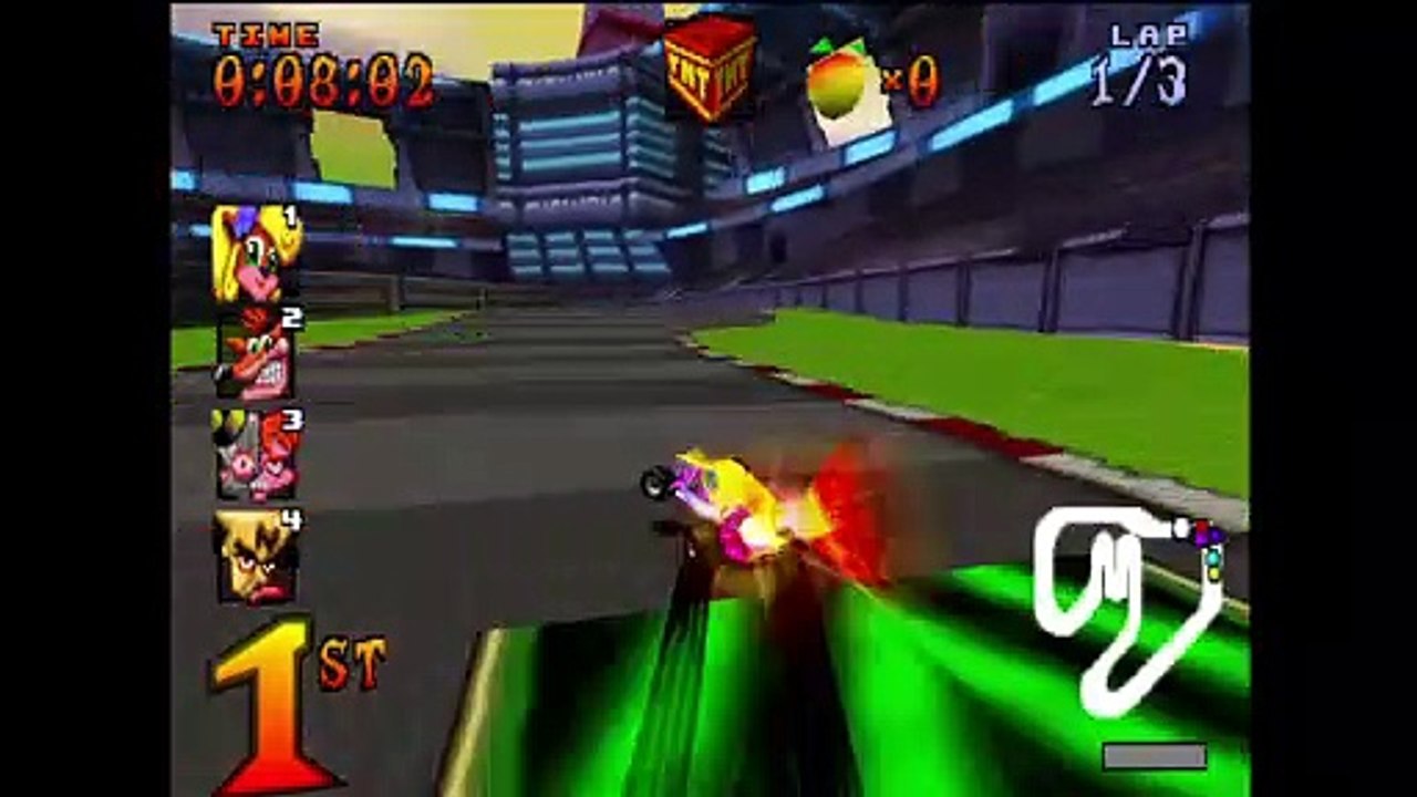 [PS1] Crash Team Racing Gameplay - Turbo Track - video Dailymotion
