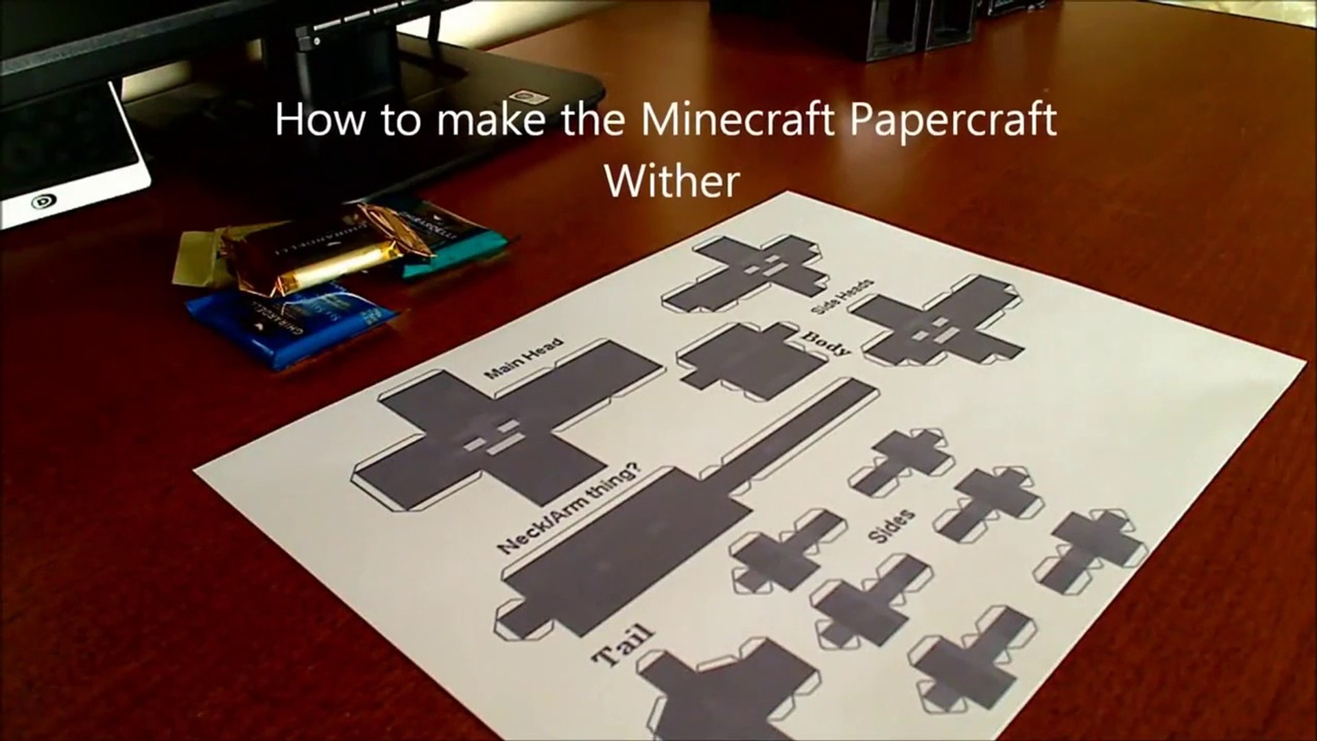 Minecraft Papercraft Wither