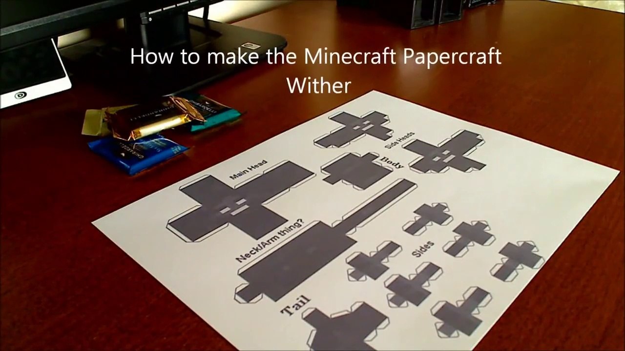 How to make the Minecraft Paper Wither - video Dailymotion