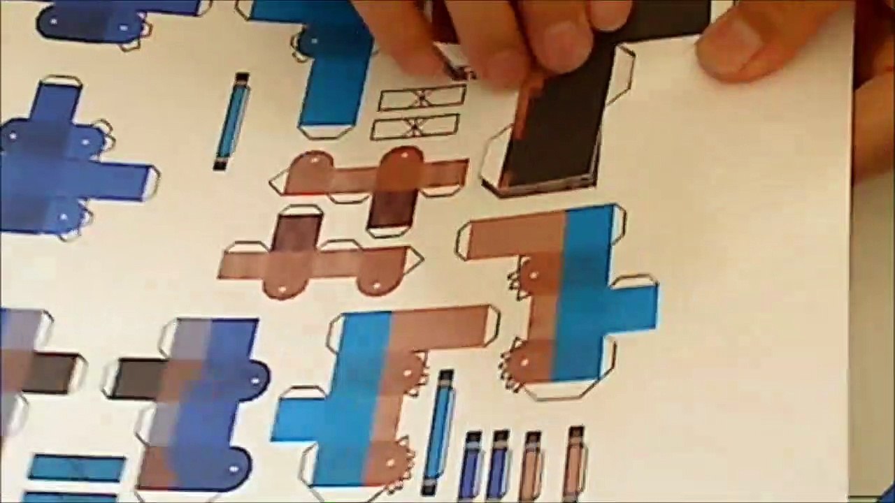 How to make a Minecraft Papercraft Bendable Steve - video Dailymotion