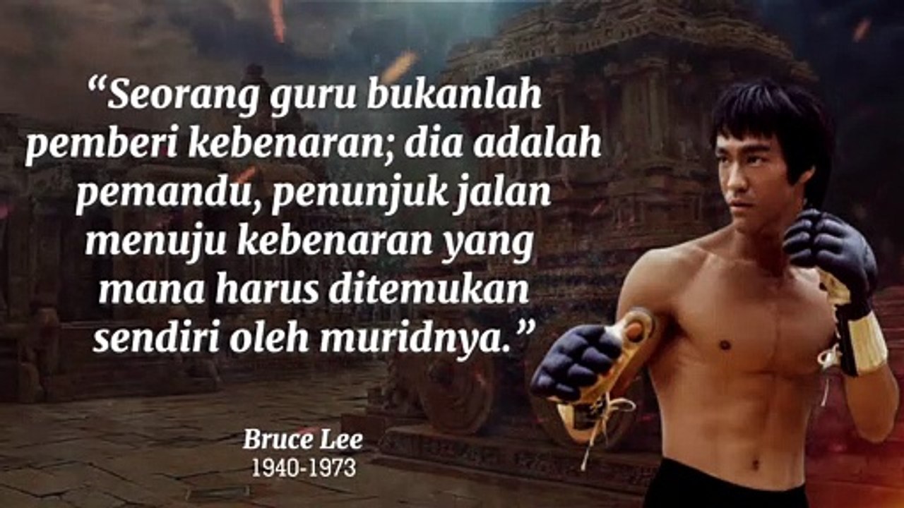 Kata-kata Bijak dan Petuah Bruce Lee, Inspiratif dan Penuh Makna ...
