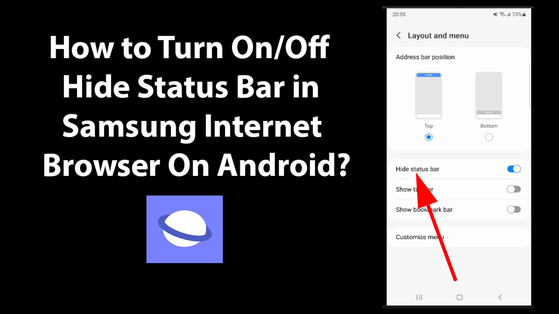 Internet Explorer Top Bar Hiding