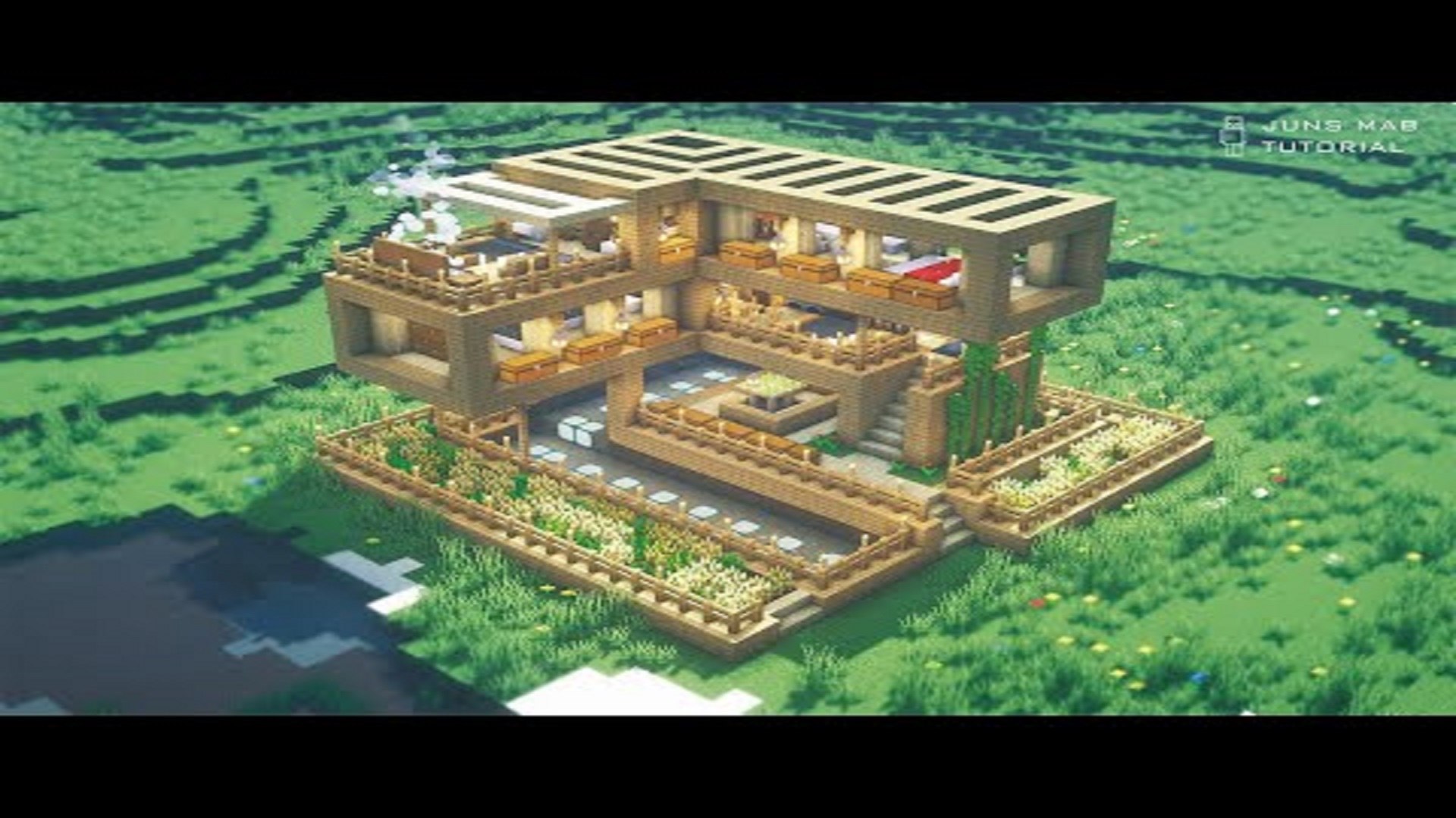 Minecraft Simple Wooden House How To Build A Modern Wooden House In
