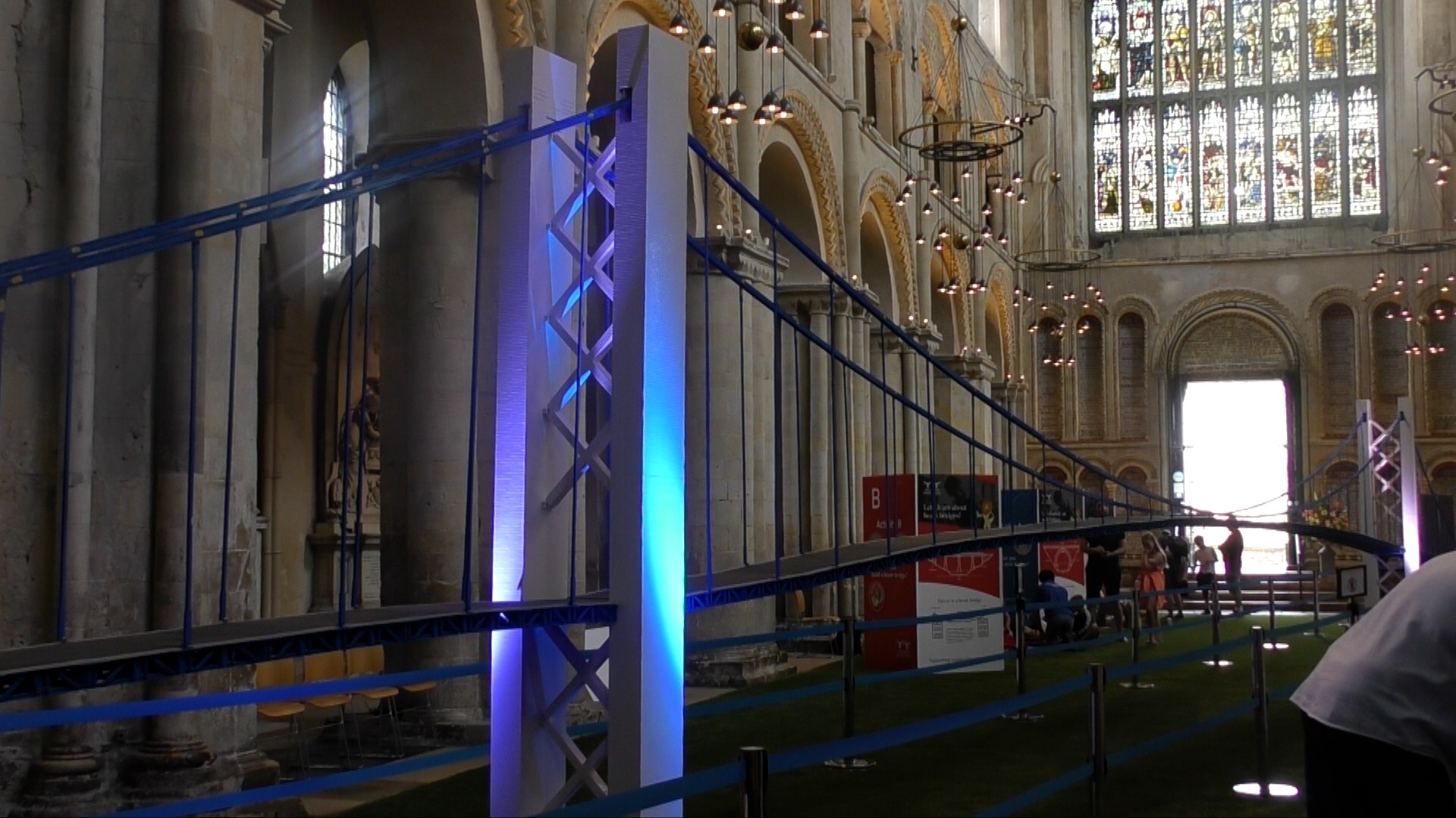 Record breaking structure goes on show in Rochester Cathedral