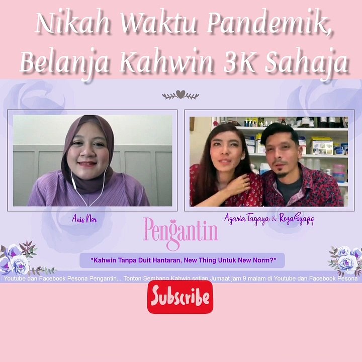 Nikah Waktu Pandemik, Belanja Kahwin RM3K_ Bersama Azaria Tagaya ...