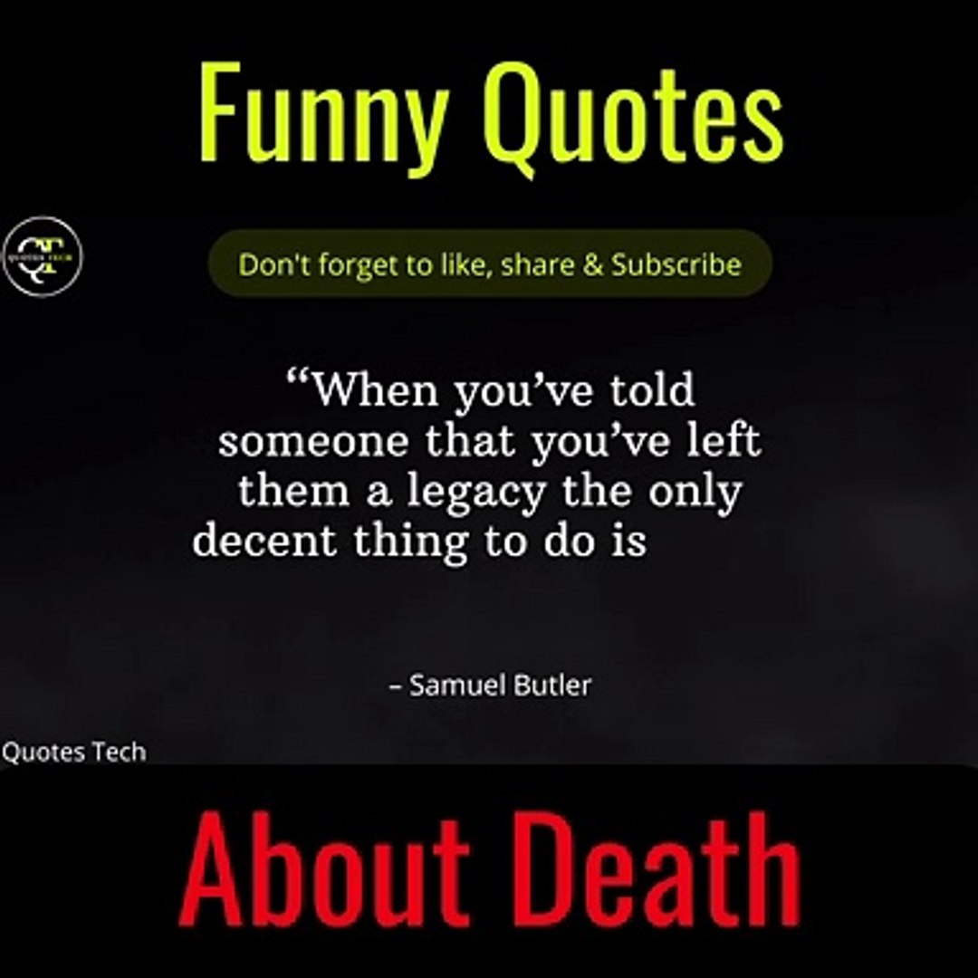 Comedy Death Quotes