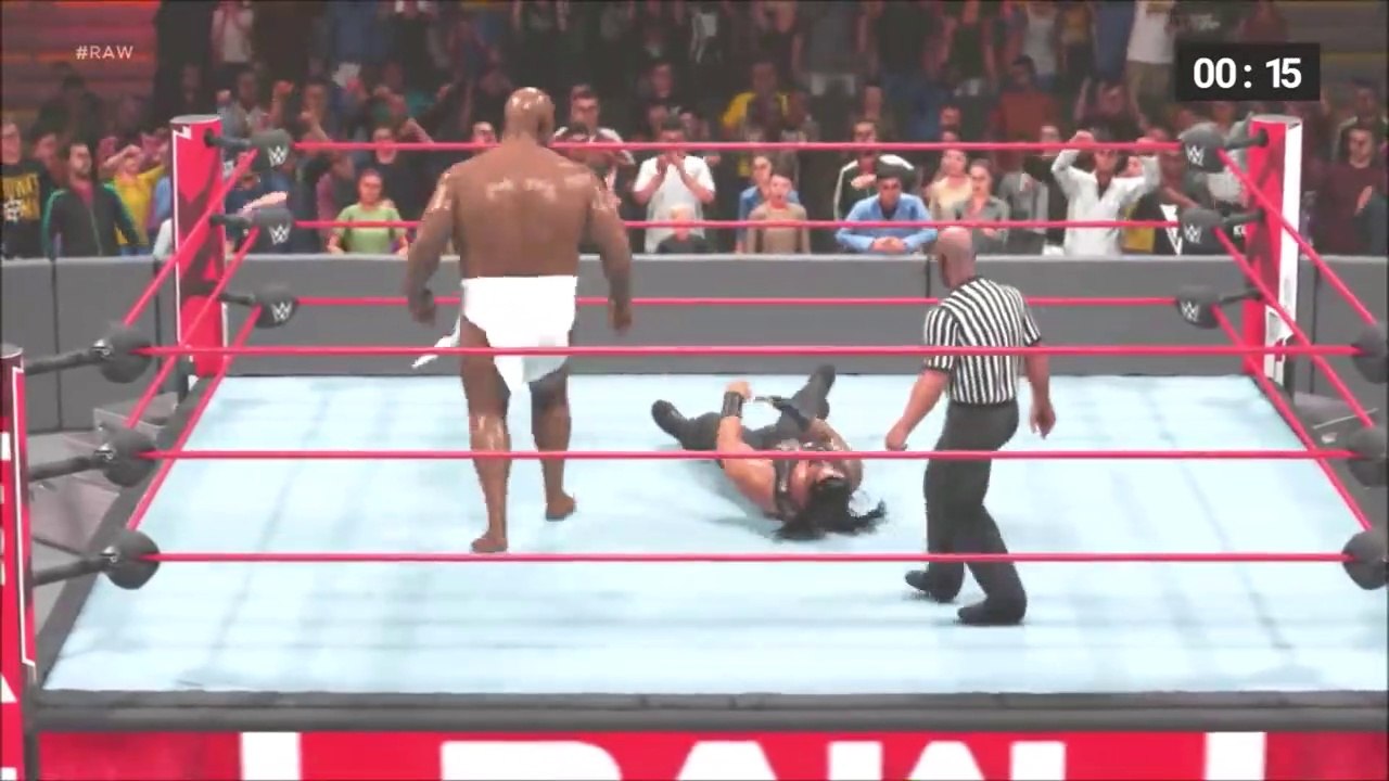 Roman Reigns vs Sumo Emmanuel Yarborough - Iron Man Match - video ...