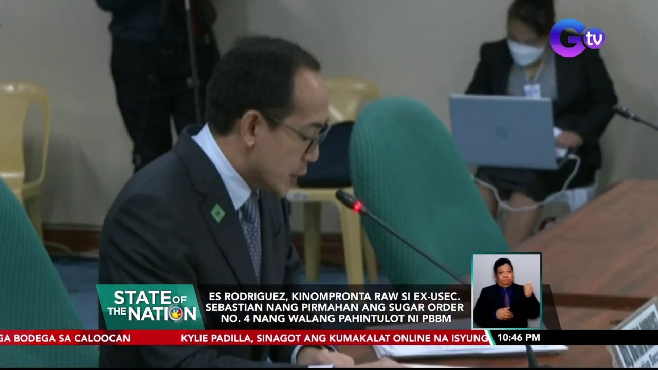 ES Rodriguez,kinompronta raw si EX-USEC. Sebastian nang pirmahan ang ...