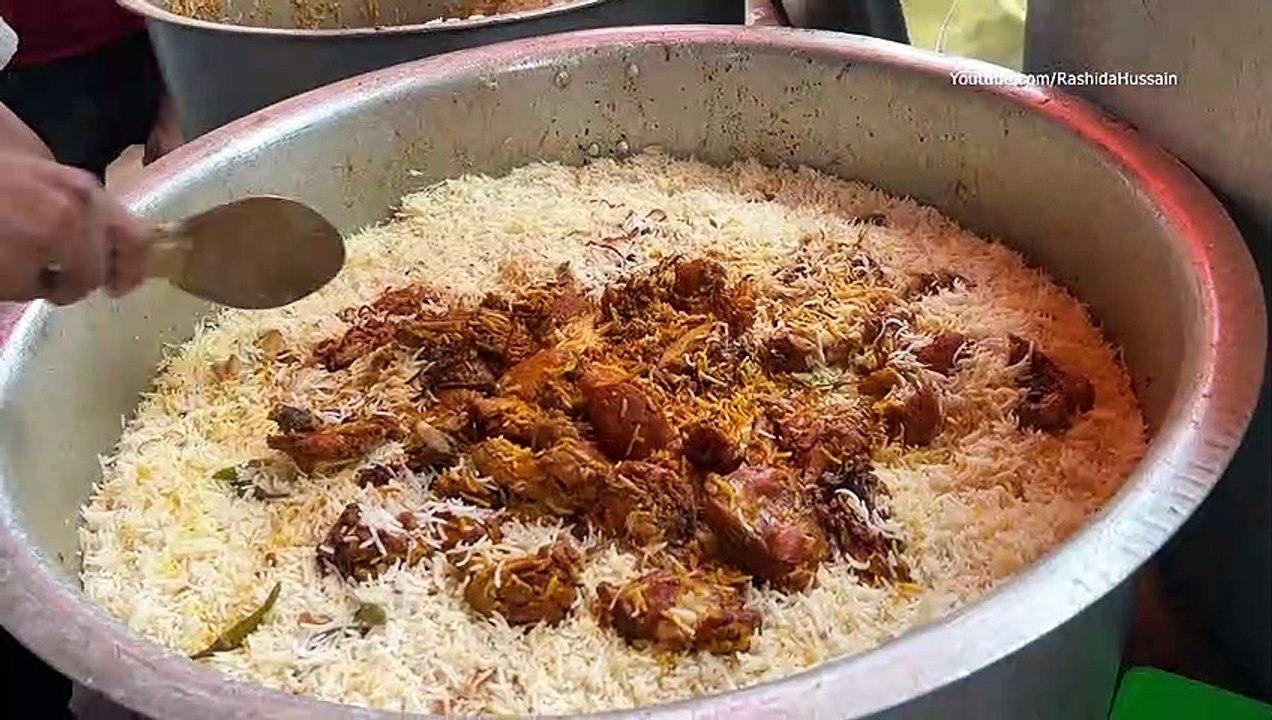 Masala Chicken Biryani Street Food Muslim Style Chicken Biryani Recipe ...