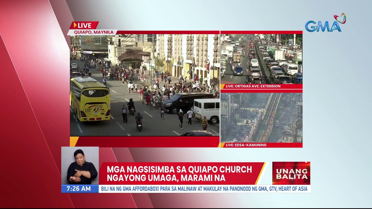 Mga nagsisimba sa Quiapo Church ngayong umaga, marami na | UB - video ...