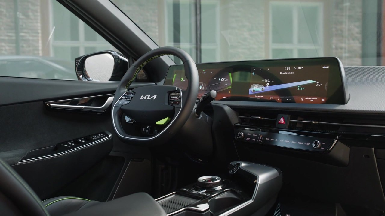 Kia EV6 GT Interior Design in Grey - video Dailymotion