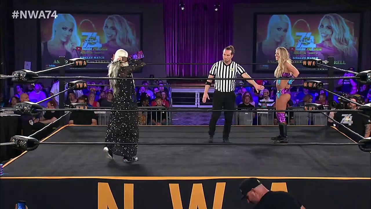 Angelina Love vs. Taryn Terrell - NWA 74 Night 2 Pre-Show - video ...