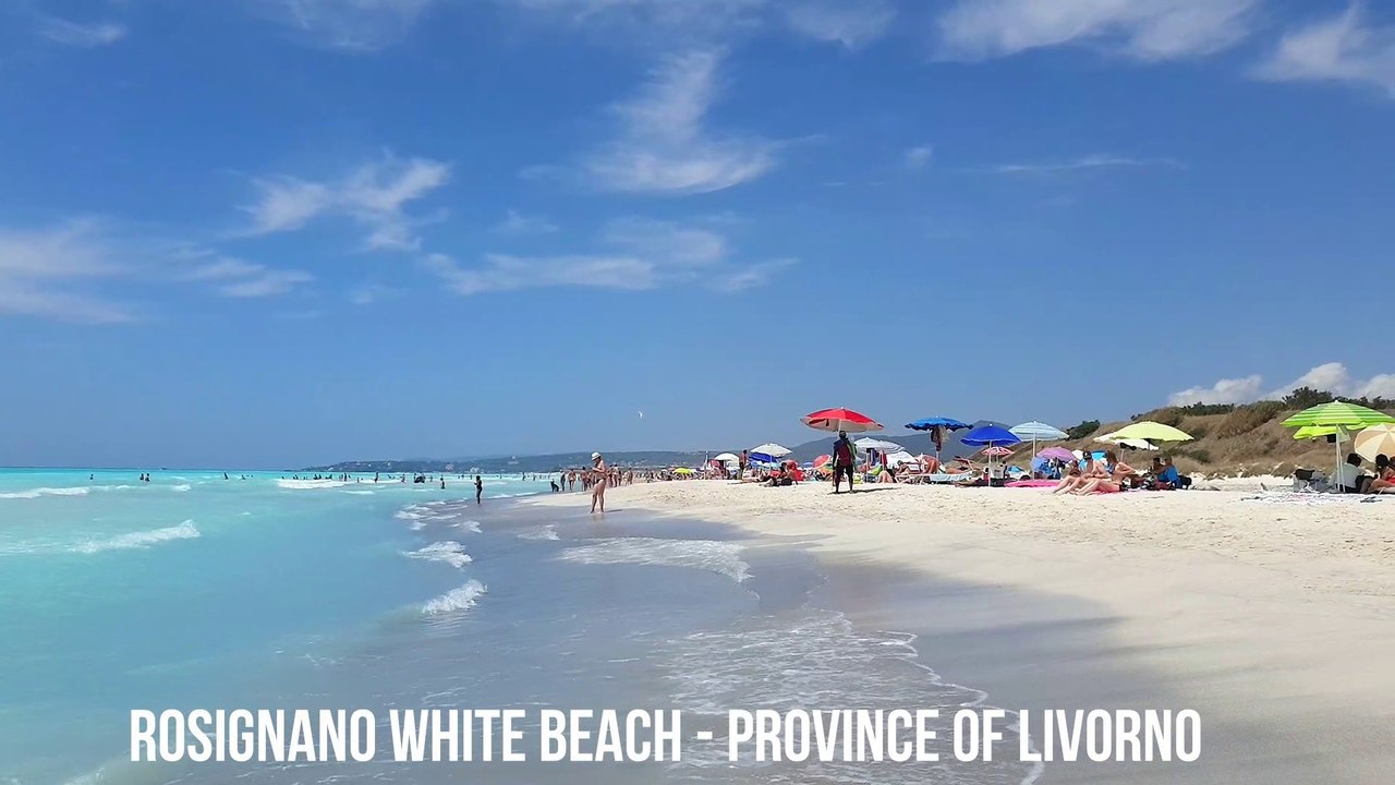 Vada Italy, Walk on The Free White Beach in Tuscany Riviera, Rosignano ...