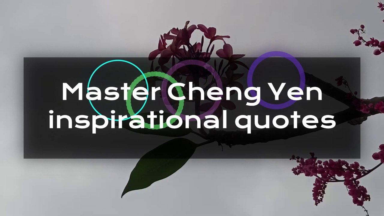 the inspirational master cheng yen quotes - video Dailymotion